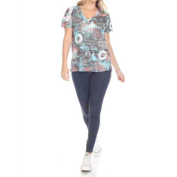 INOAH | Tops | New Inoah Yarn Strings Lightweight Burnout Top In Multi ...